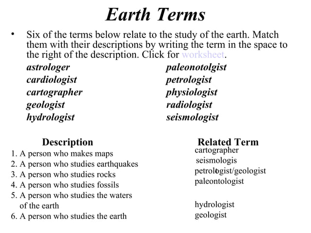 Introduction to Earth Science | PPT