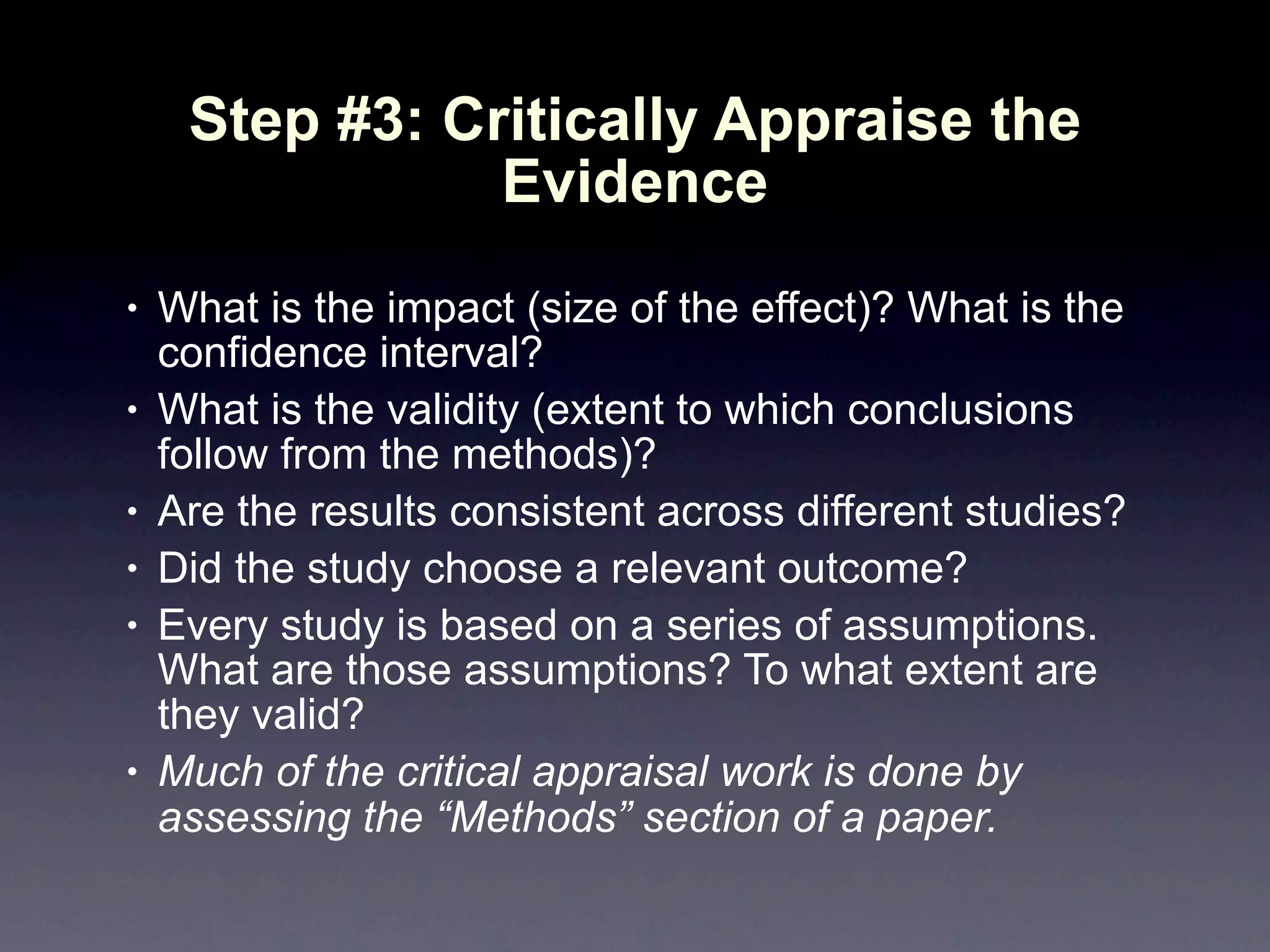 Introduction to Evidence Based Medicine | PDF | Healthcare Industry ...