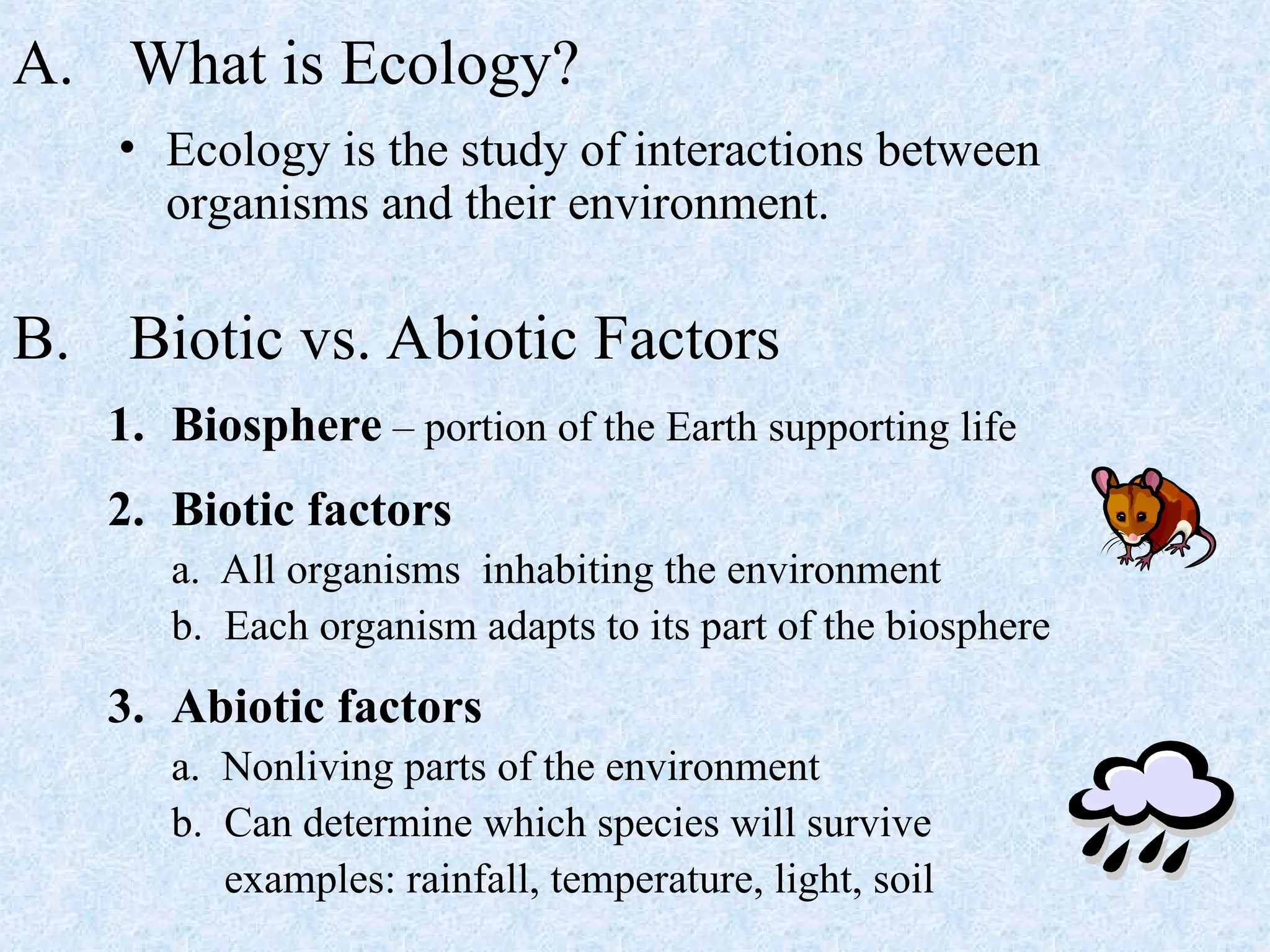 introduction to ecology. Principles of ecologyppt | PPT