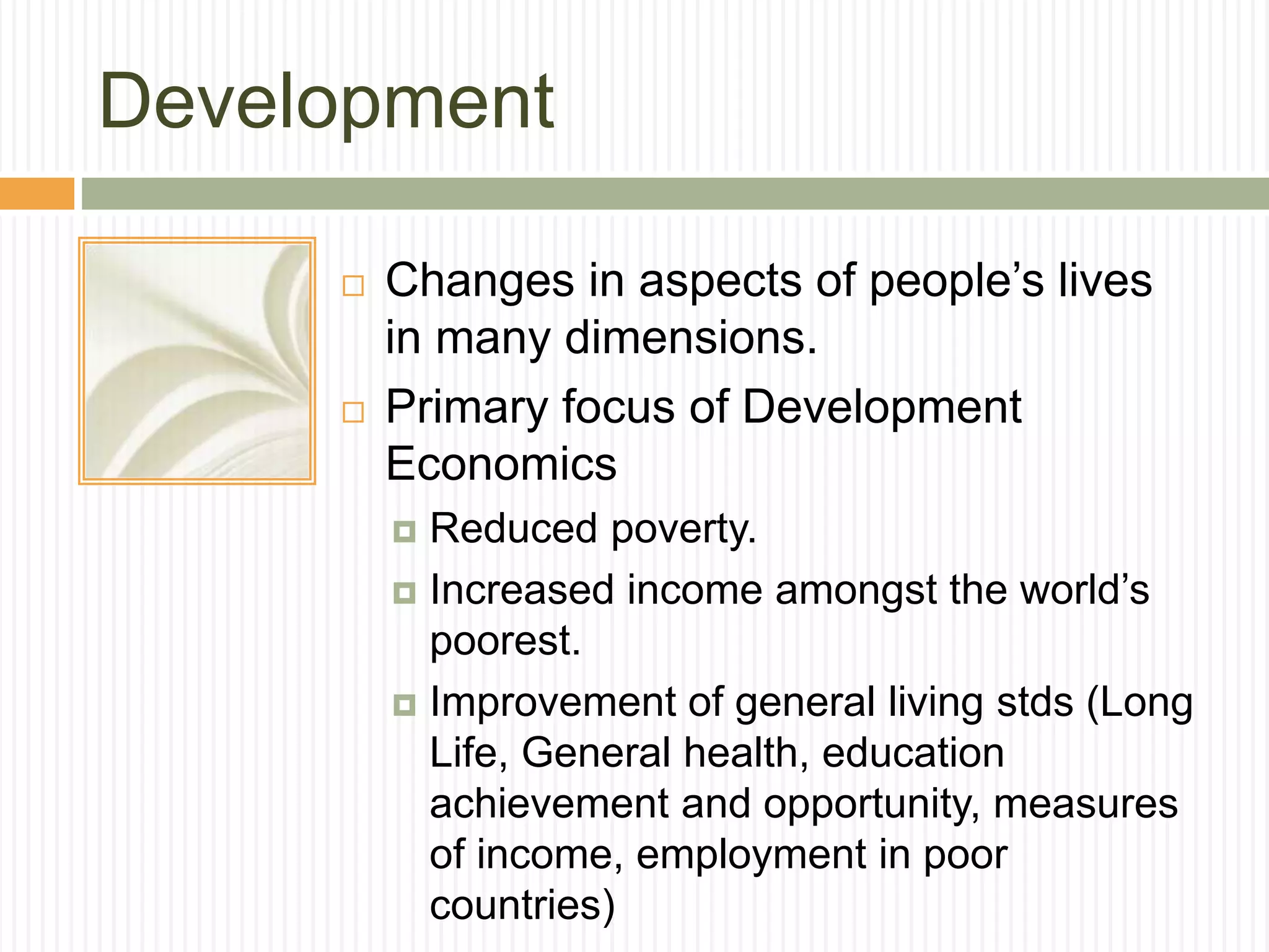 Intro to Economic development - IB Economics | PPTX