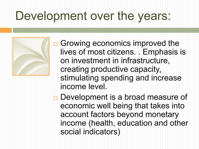 Intro to Economic development - IB Economics | PPTX | Debated Sensitive ...