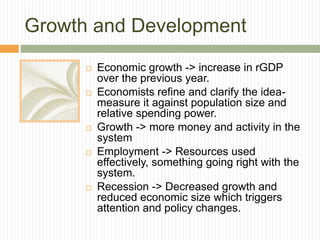 Intro to Economic development - IB Economics | PPTX