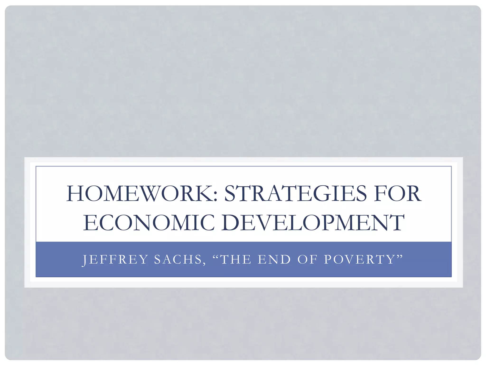 Intro to economic development | PPTX