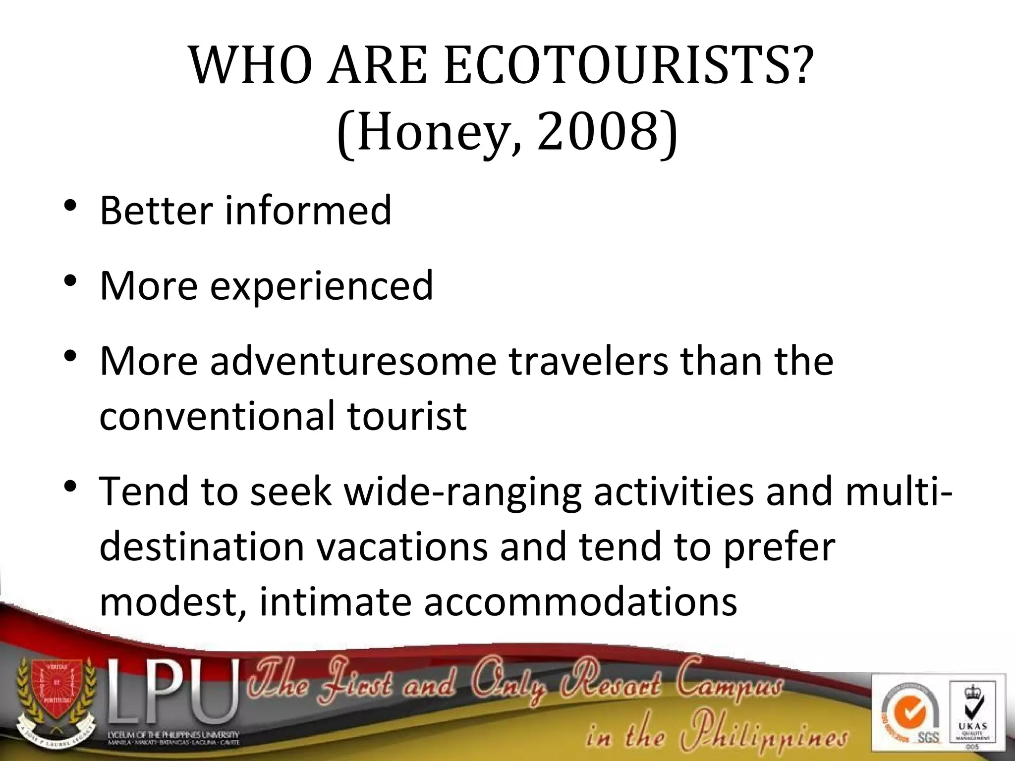 Intro to ecotourism | PPT