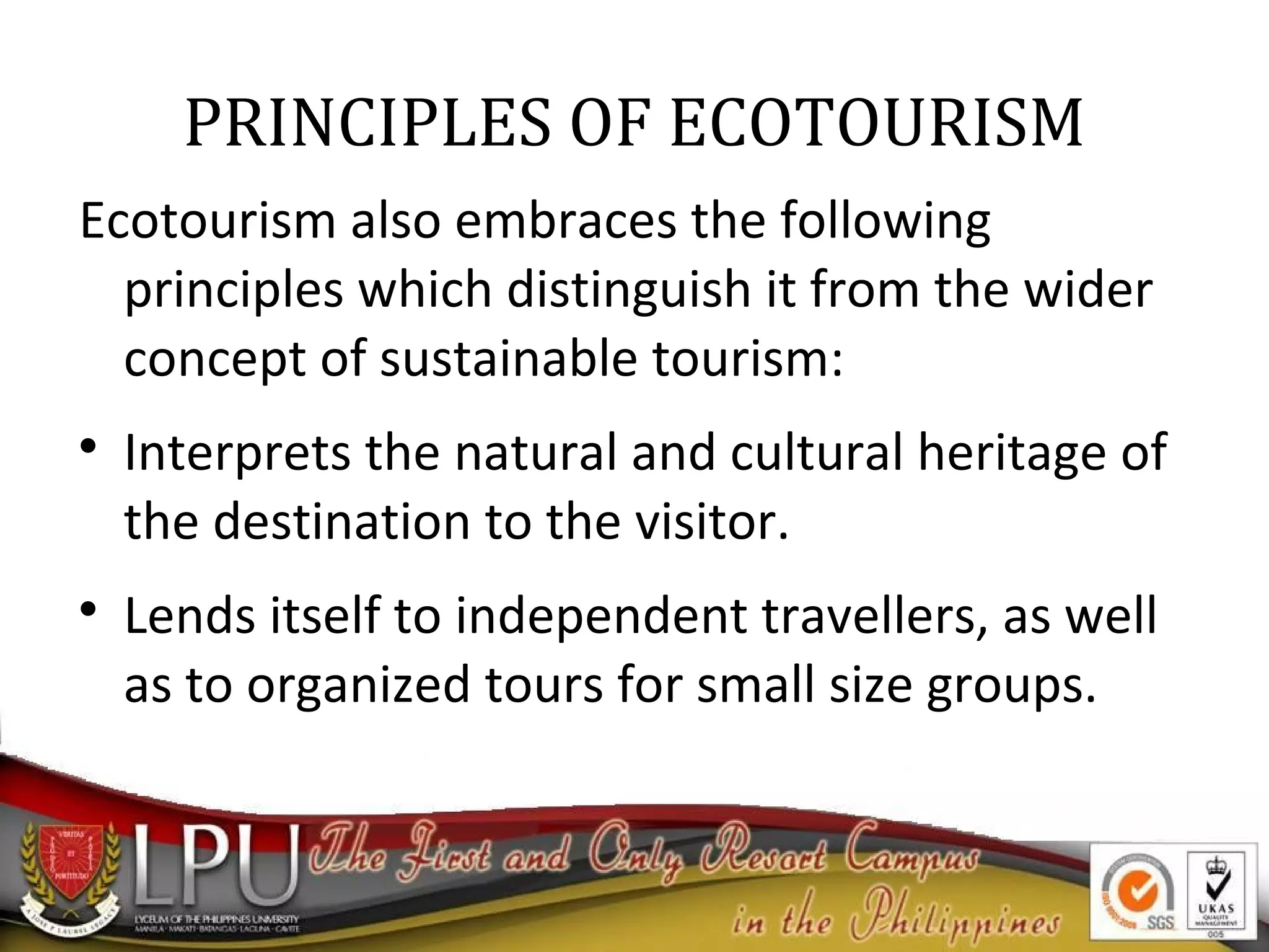 Intro to ecotourism | PPT