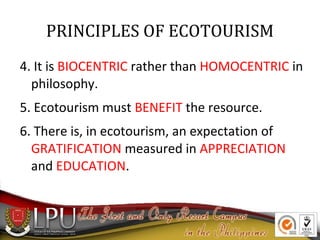Intro to ecotourism | PPT
