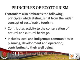 Intro to ecotourism | PPT