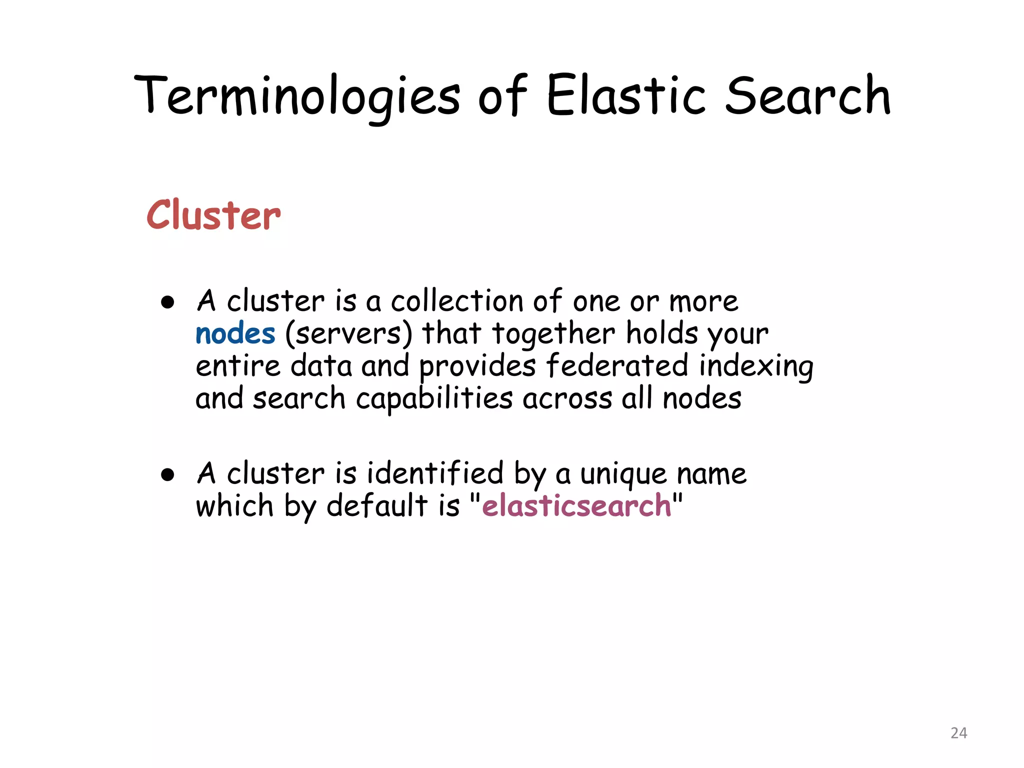 Intro to elasticsearch | PPTX