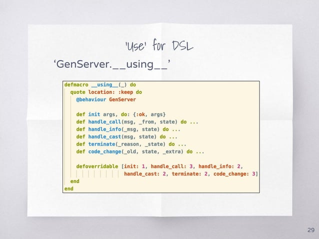 Intro to elixir metaprogramming | PPT