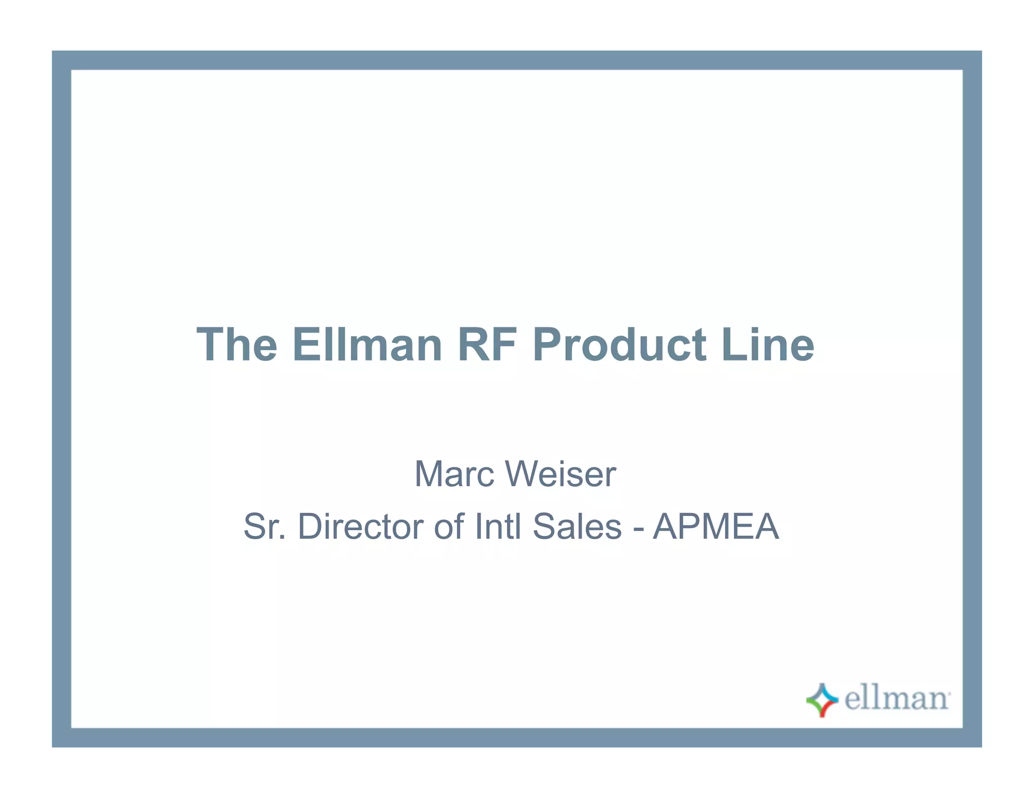Intro to Ellman Part 1/5 (RF vs. ESU) | PDF