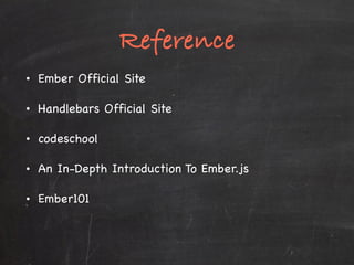 Intro to emberjs | PPT