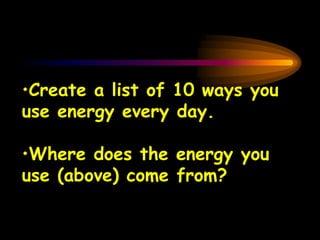 Intro to Energy | PPTX