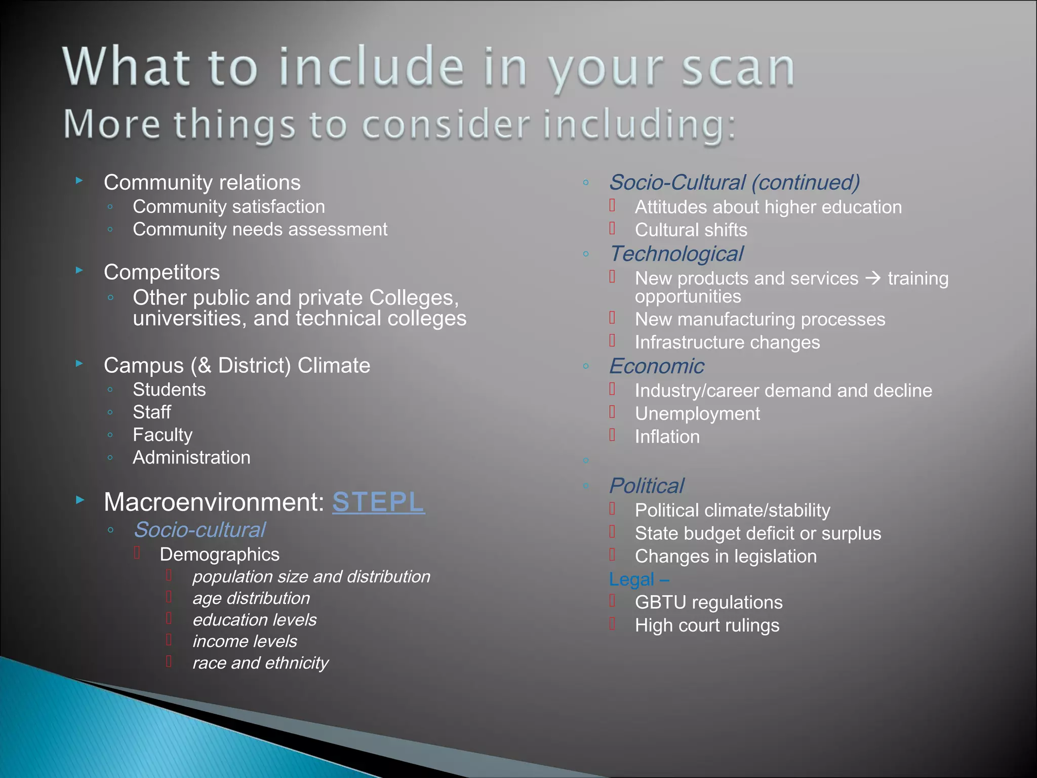 Introto environmentalscanningpresentation 000 (1) | PPT