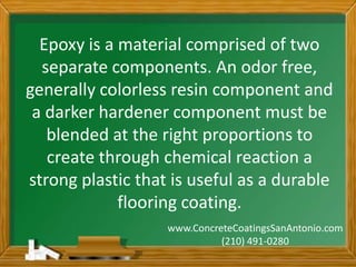 Intro to epoxy floors | PPTX
