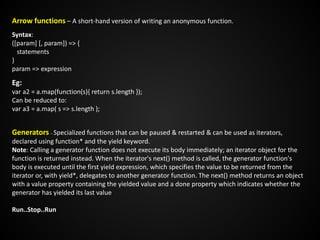 Intro to ES6 and why should you bother ! | PPTX