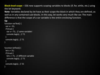 Intro to ES6 and why should you bother ! | PPTX