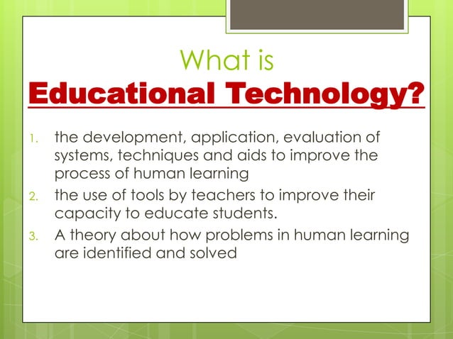 Intro to Educational Tech 1 | PPTX