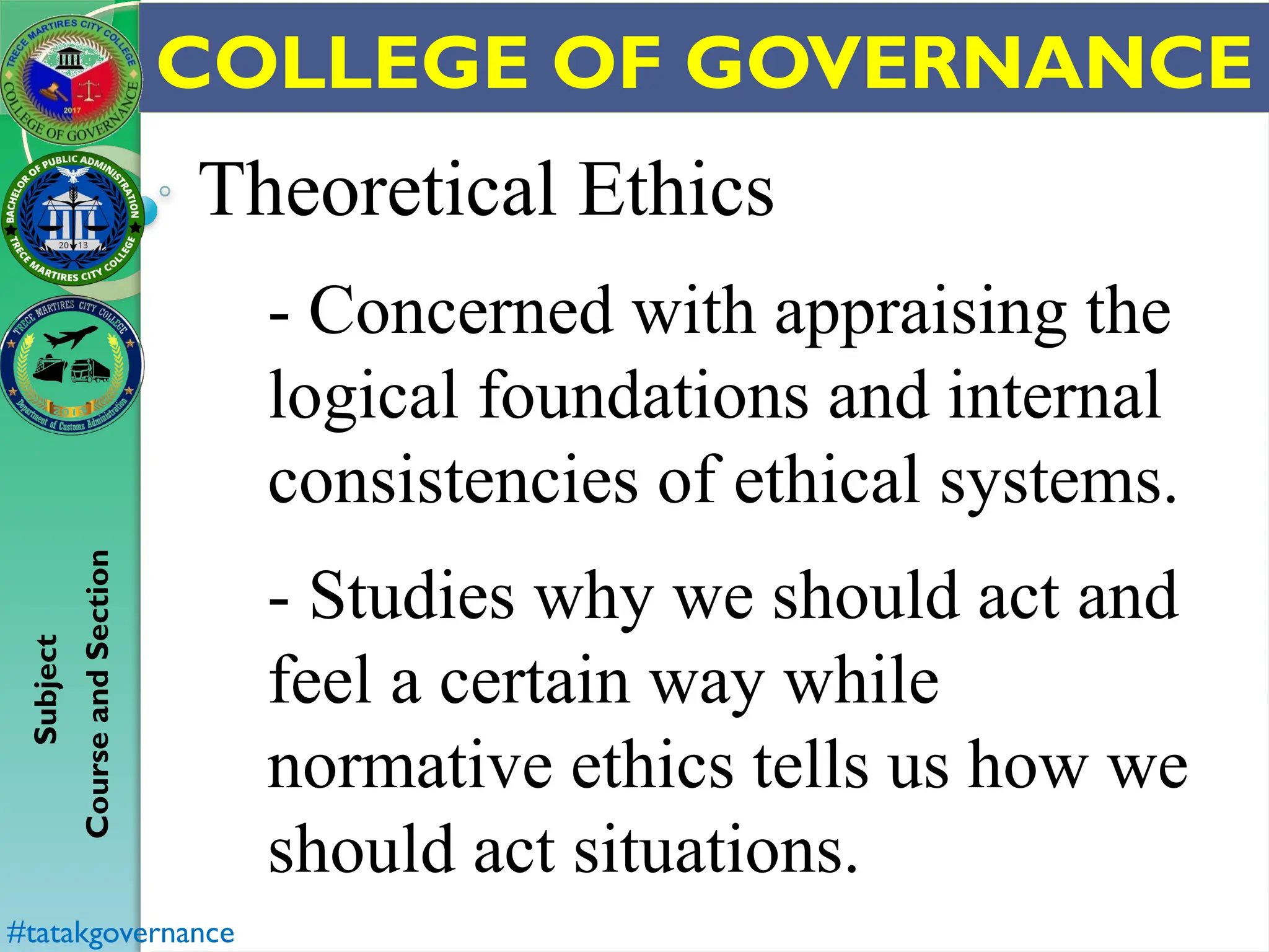 Introduction to Ethics " Knowing what is right and wrong" | PPTX
