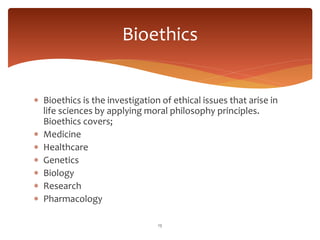 Introduction to Healthcare Ethics | PPTX