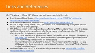 Intro to ETW Tracing and OSVR | PPT