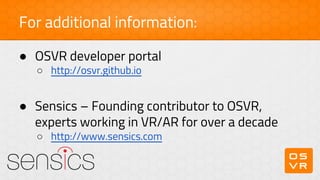 Intro to ETW Tracing and OSVR | PPT