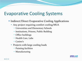 Intro To Evaporative Cooling | PPT