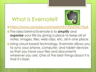 Intro to evernote | PPT
