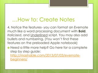 Intro to evernote | PPT
