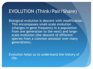 Intro to evolution | PPT