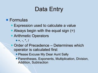 Intro to Excel | PPT