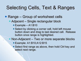 Intro to Excel | PPT