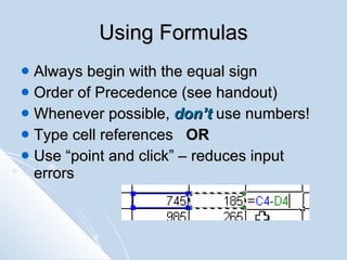 Intro to Excel | PPT
