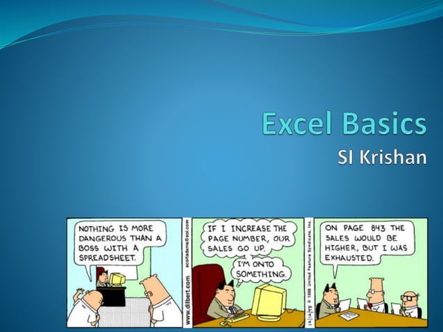 Intro to Excel Basics: Part I | PPTX