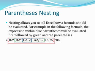 Intro to Excel Basics: Part I | PPTX