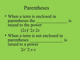 Intro to exponents edmodo 2013 14 | PPT