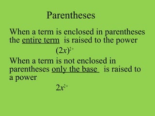 Intro to exponents edmodo 2013 14 | PPT