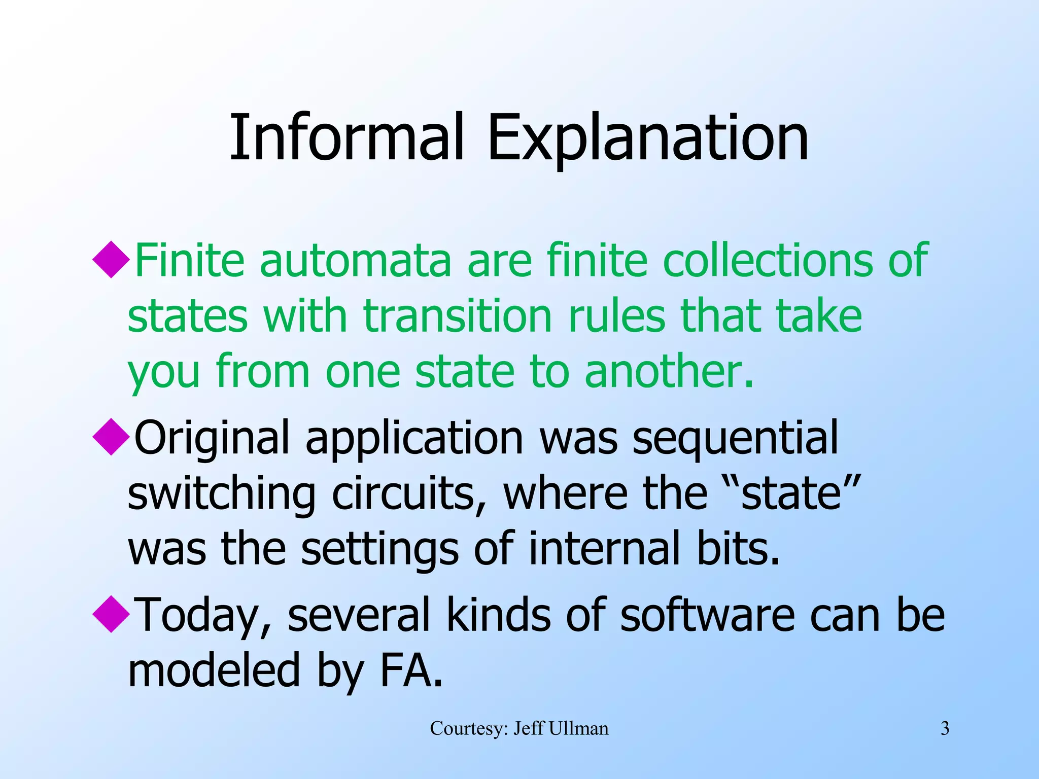 Finite Automata | PPT