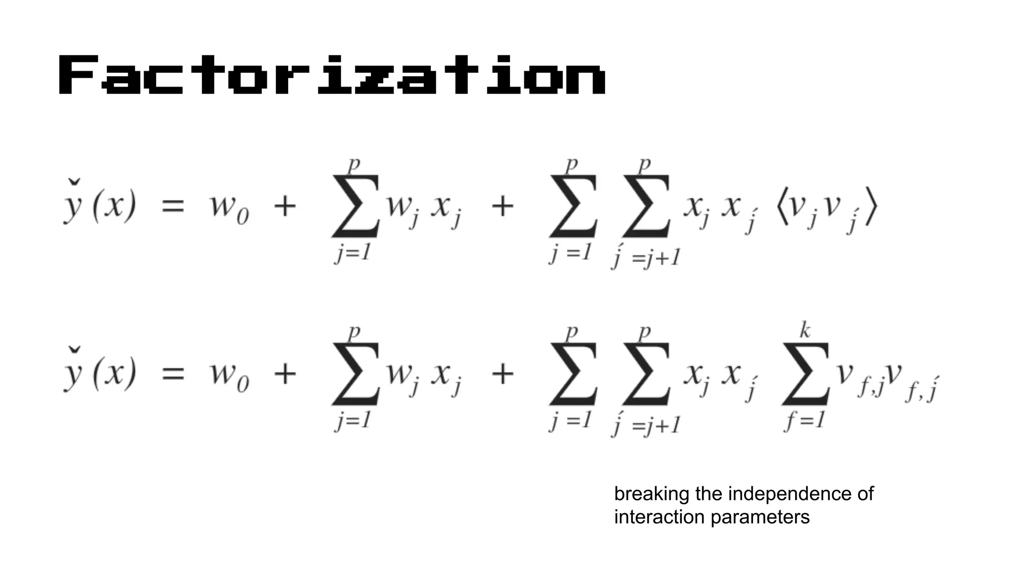 Intro to Factorization Machines | PPT