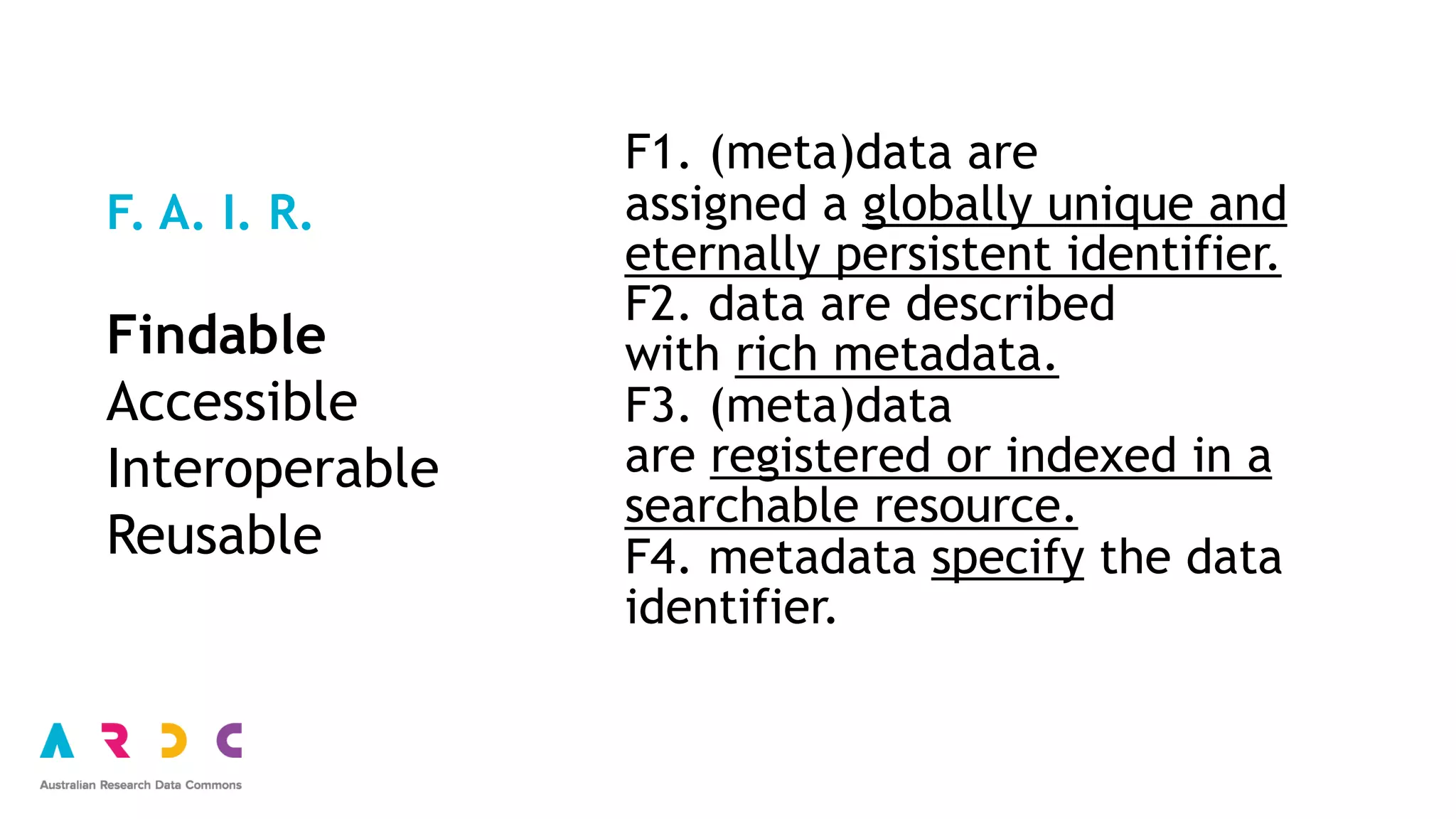 Introduction to FAIR principles - for impact and reuse of research data ...