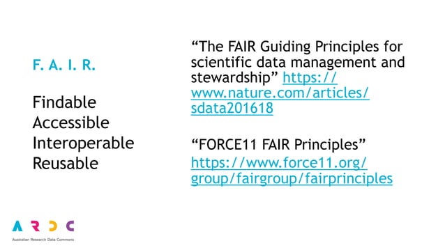 Introduction to FAIR principles - for impact and reuse of research data | PDF | Databases ...