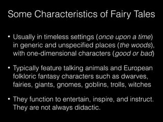 Fairy Tales: An Introduction | PDF