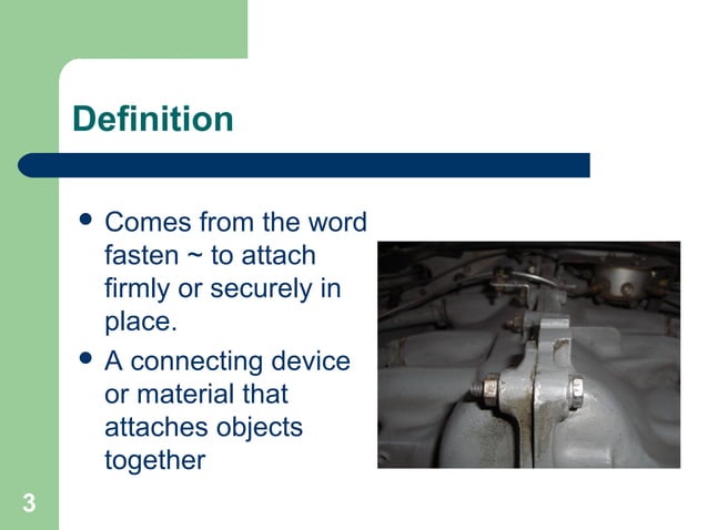 Intro to fastener_technology_part1_r2010 | PPT | Free Download