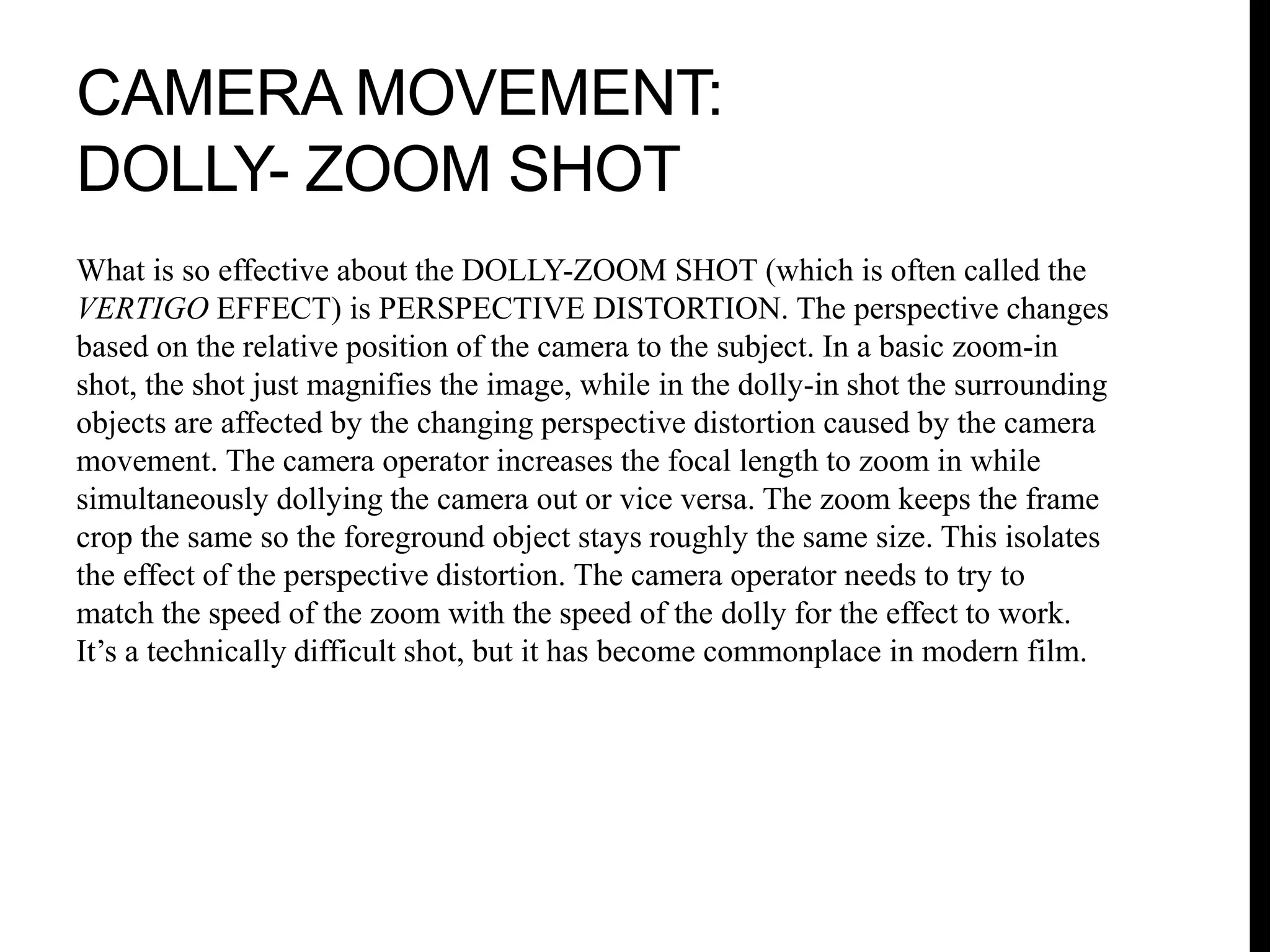 Introduction to Film and Media Studies: THE SHOT | PPTX