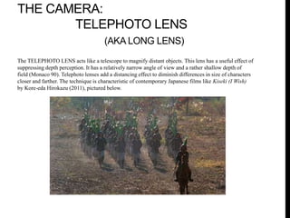 Introduction to Film and Media Studies: THE SHOT | PPTX