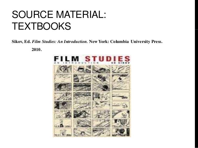 Introduction to Film and Media Studies: THE SHOT