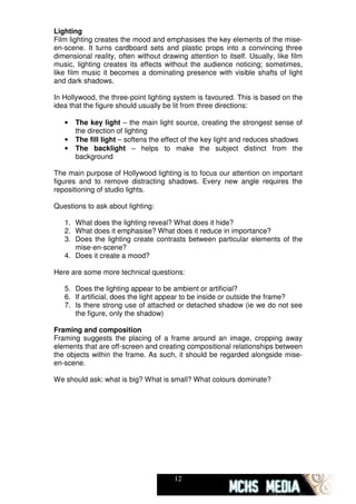 Intro to film language booklet | PDF