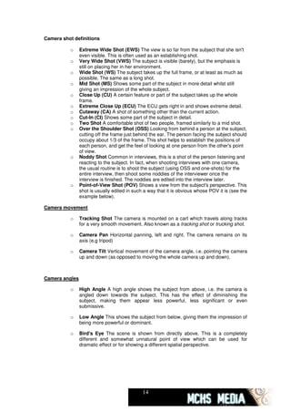 Intro to film language booklet | PDF