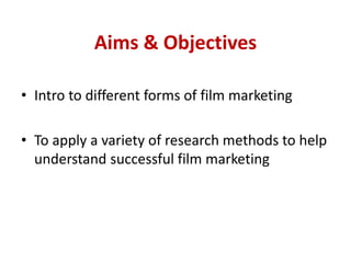 Intro to film marketing1 | PPTX