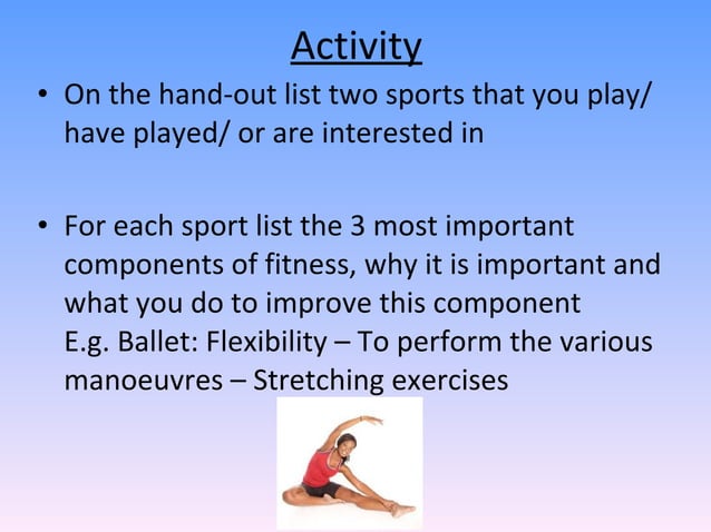 Intro to Fitness Unit 10SPS | PPT