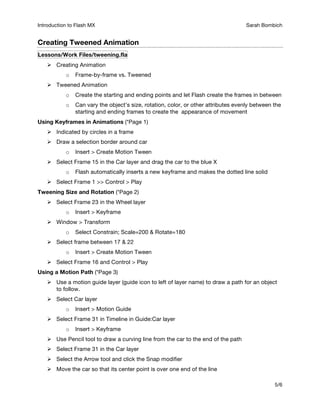 Introduction to Flash | PDF